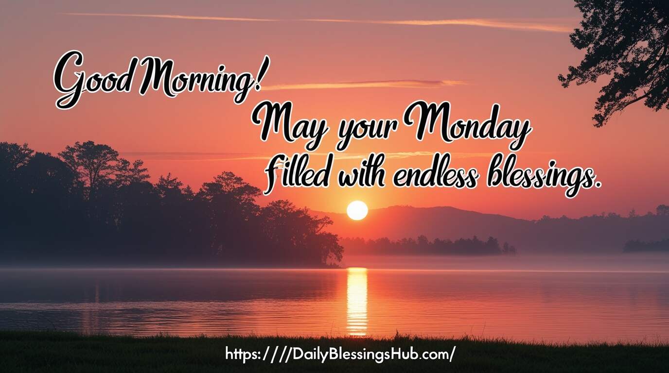 100 Beautiful Good Morning Monday Blessings, Inspiring Quotes and Prayers