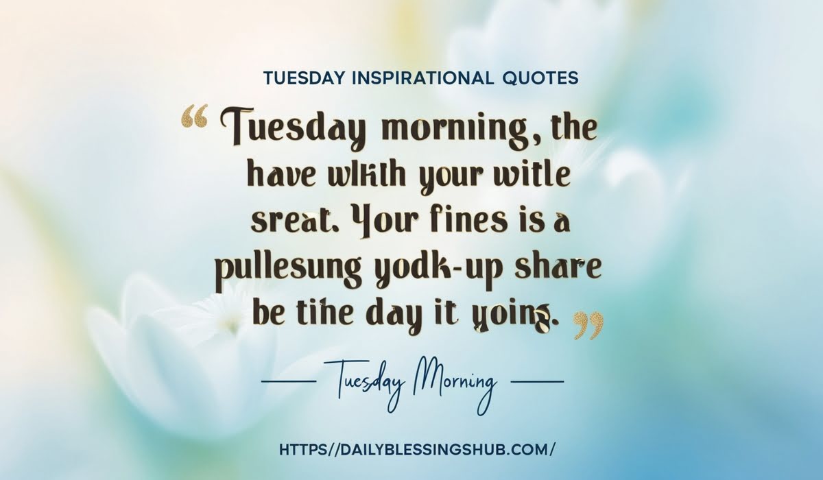 115 Tuesday Inspirational Quotes: Start Your Day with Positivity and ...