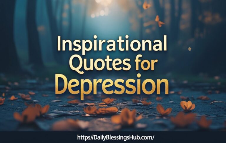 25 Powerful Inspirational Quotes for Depression to Lift Your Spirit